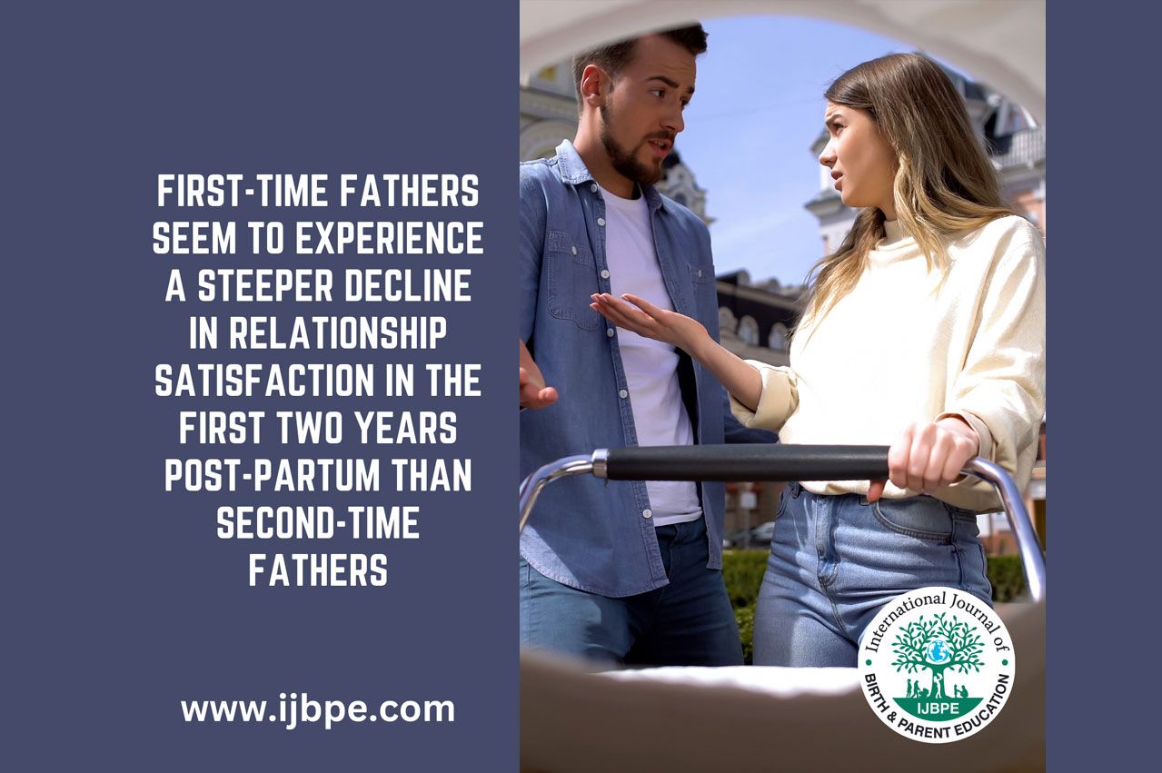 First-time fathers seem to experience a steeper decline in relationship ...